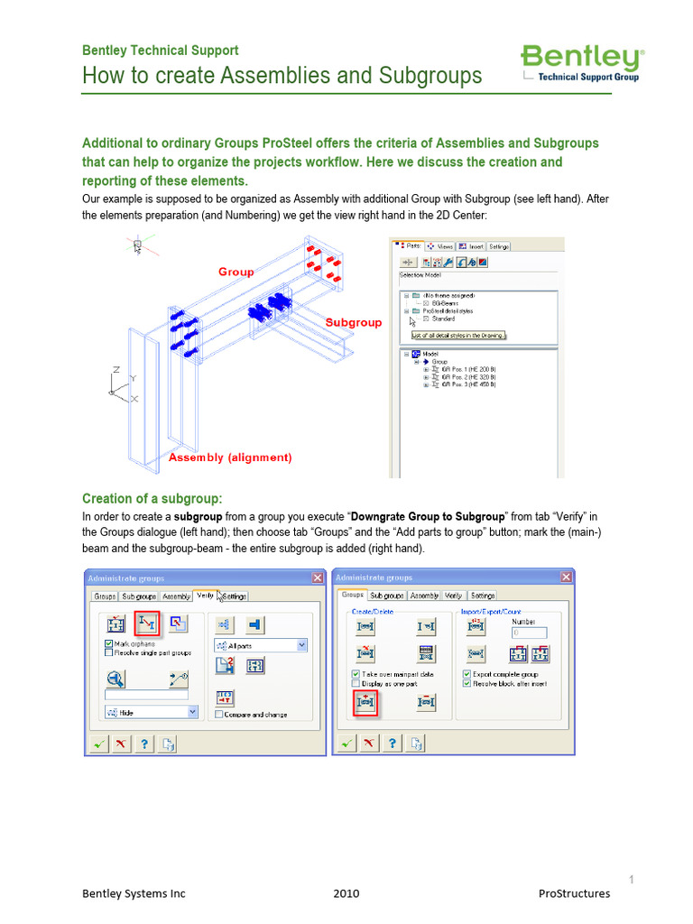 BEN 5F00 How To Create Assemblys and Subgroups | PDF