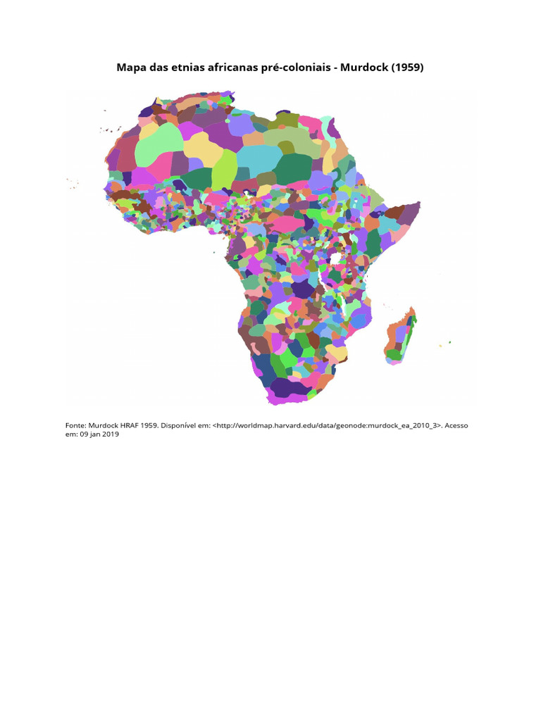 Mapas Etnicos Da África | PDF