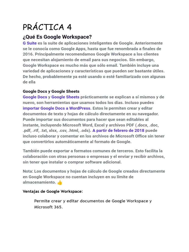 Google Workspace | PDF | Software | Informática