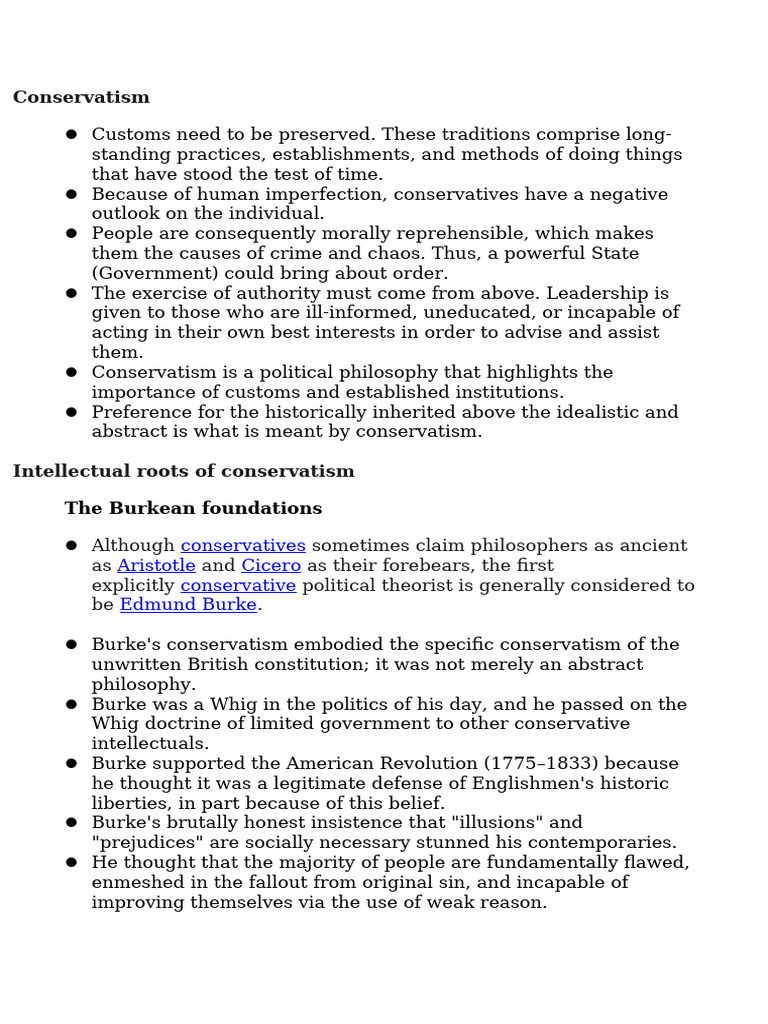 Conservatism Notes | PDF
