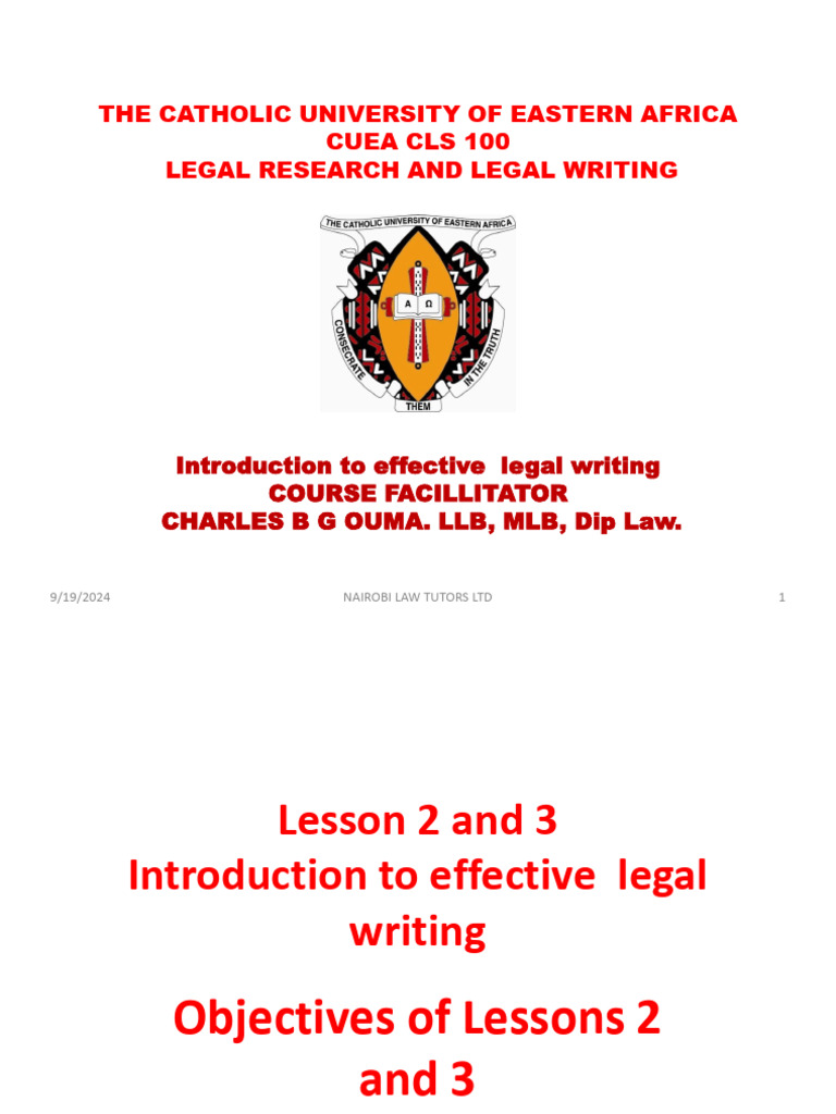 Introduction To Legal Writing | PDF