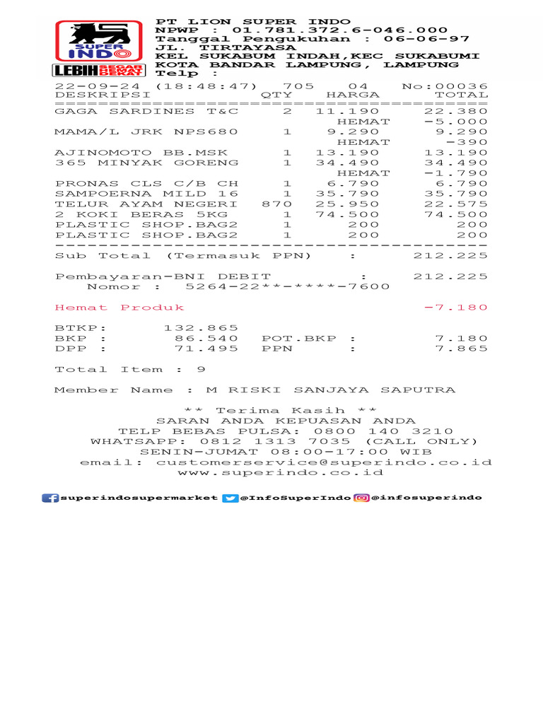 E-Receipt 240922185042 | PDF