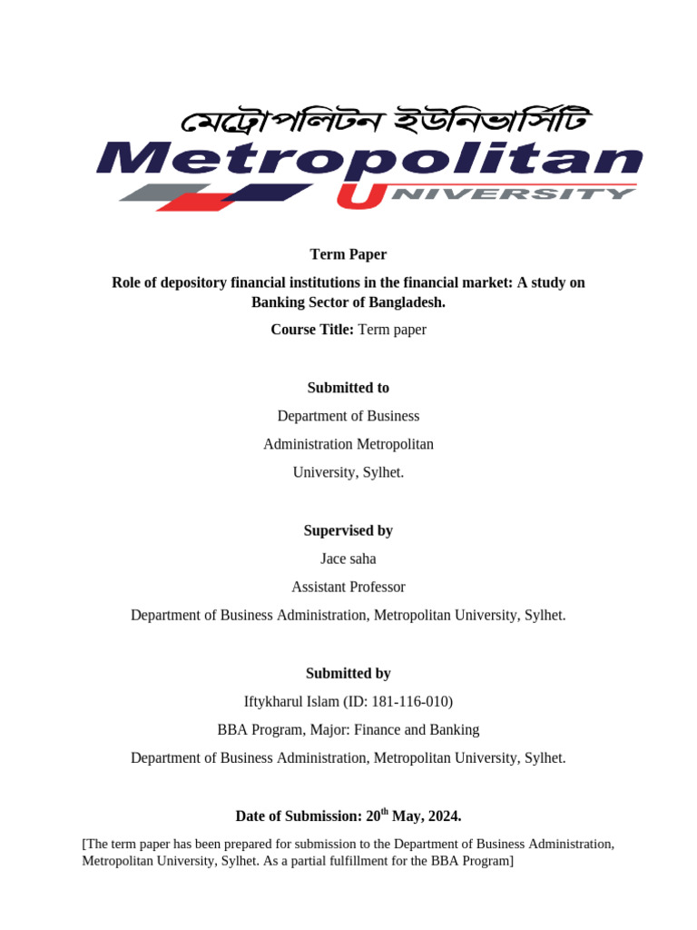 Term Paper | PDF