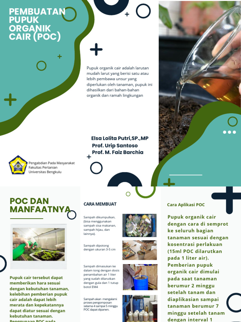 Pembuatan Pupuk Organik Cair (Poc) Dengan Bahan Baku Limbah Rumah Tangga-1 | PDF