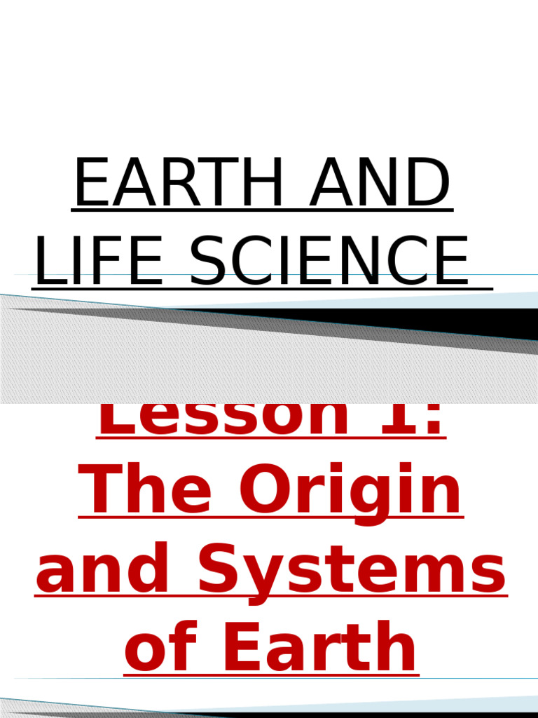 Earth and Life Science Part 1 | PDF