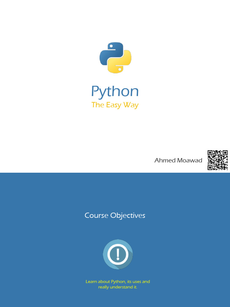Python - Lecture 1 | PDF