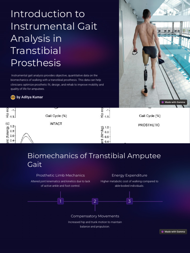 Introduction To Instrumental Gait Analysis in Transtibial Prosthesis | PDF