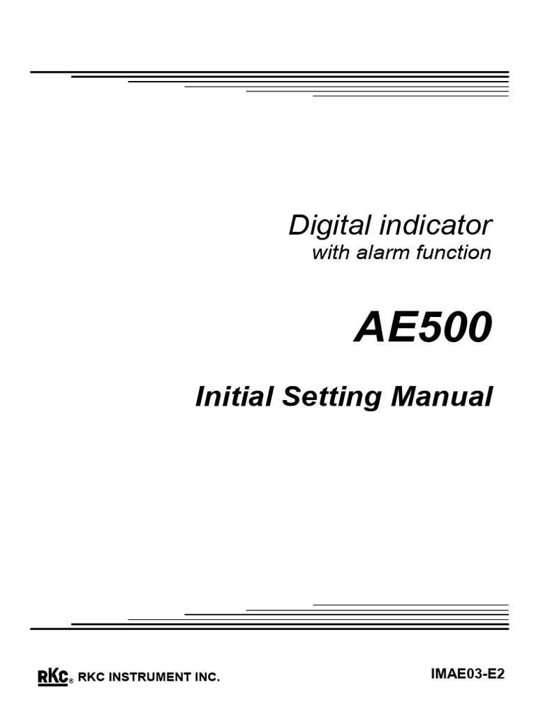 Settings Ae 500 | PDF