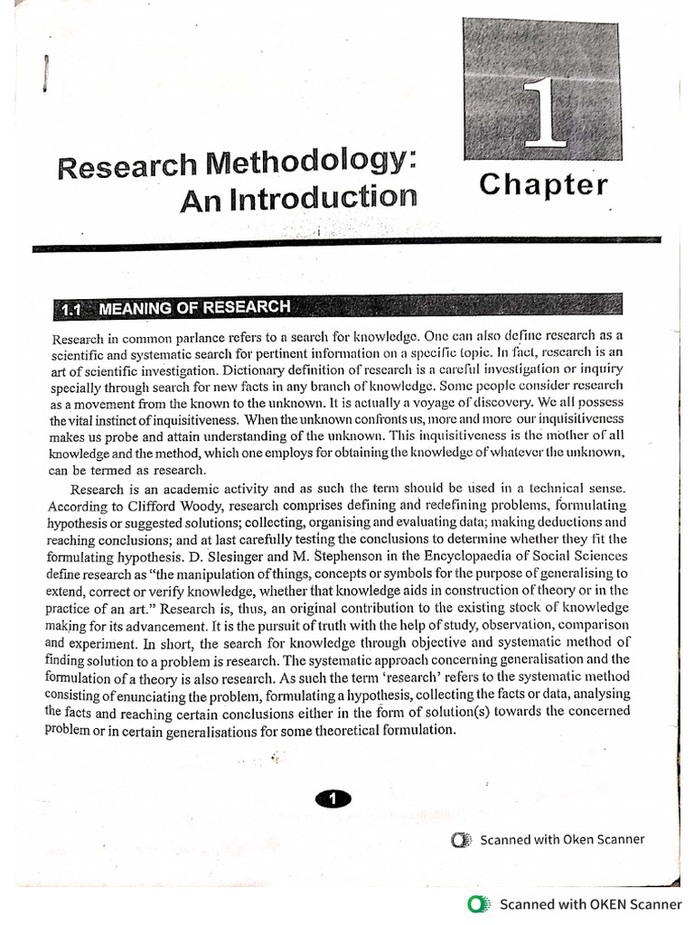 Research Methodology - An Introduction | PDF