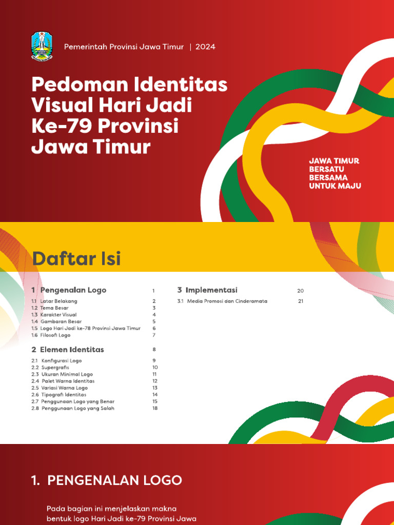 Pedoman Identitas Visual 79 Tahun Jawa Timur | PDF