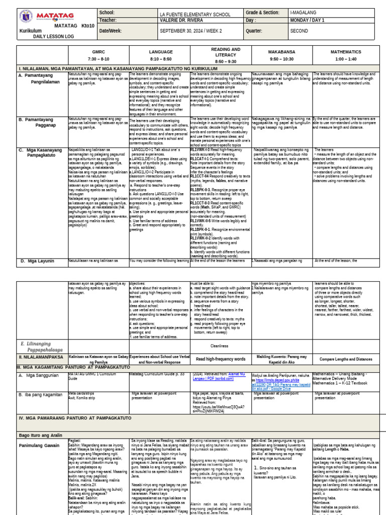 Q2-Week 2 Day1 | PDF