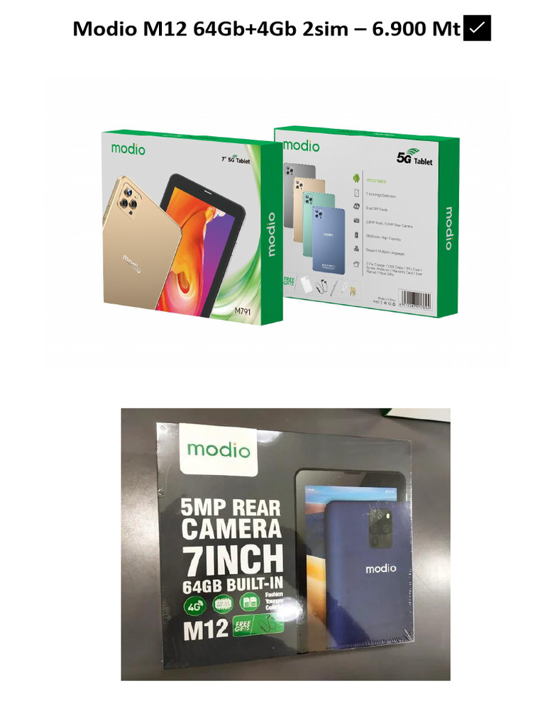 Modio Catalogo Infantil Sim Card | PDF