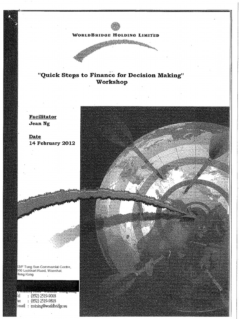 Quick Steps To Finance For Decision Making (2012) | PDF