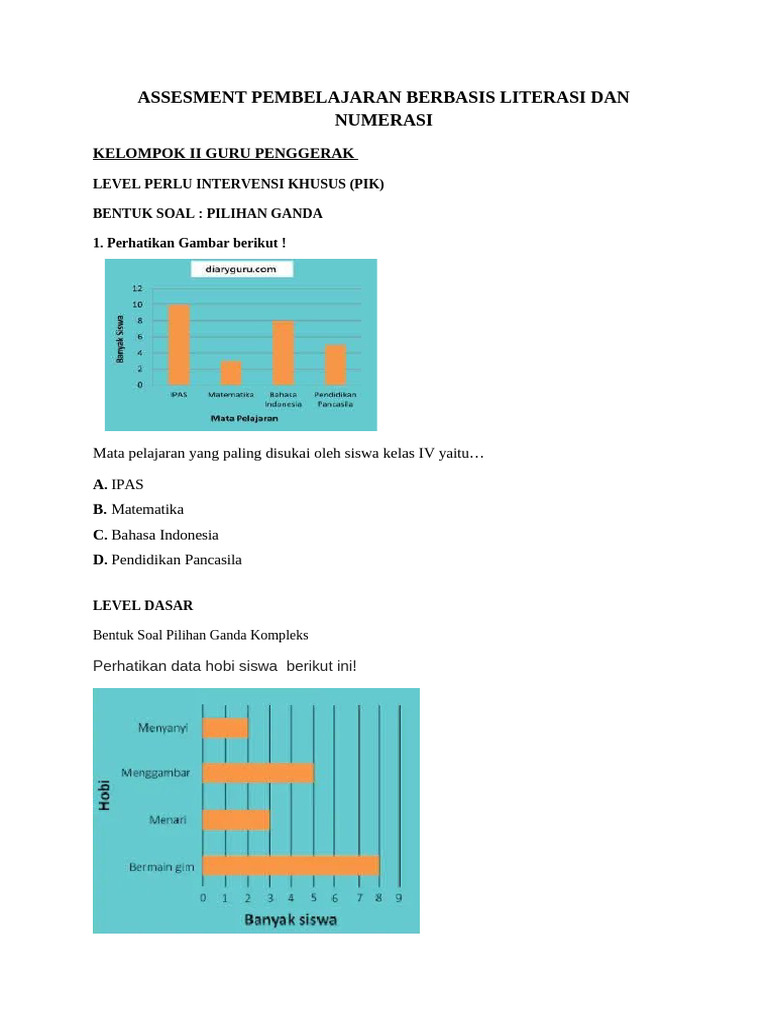 Assesment Kelas GP KLP Ii | PDF