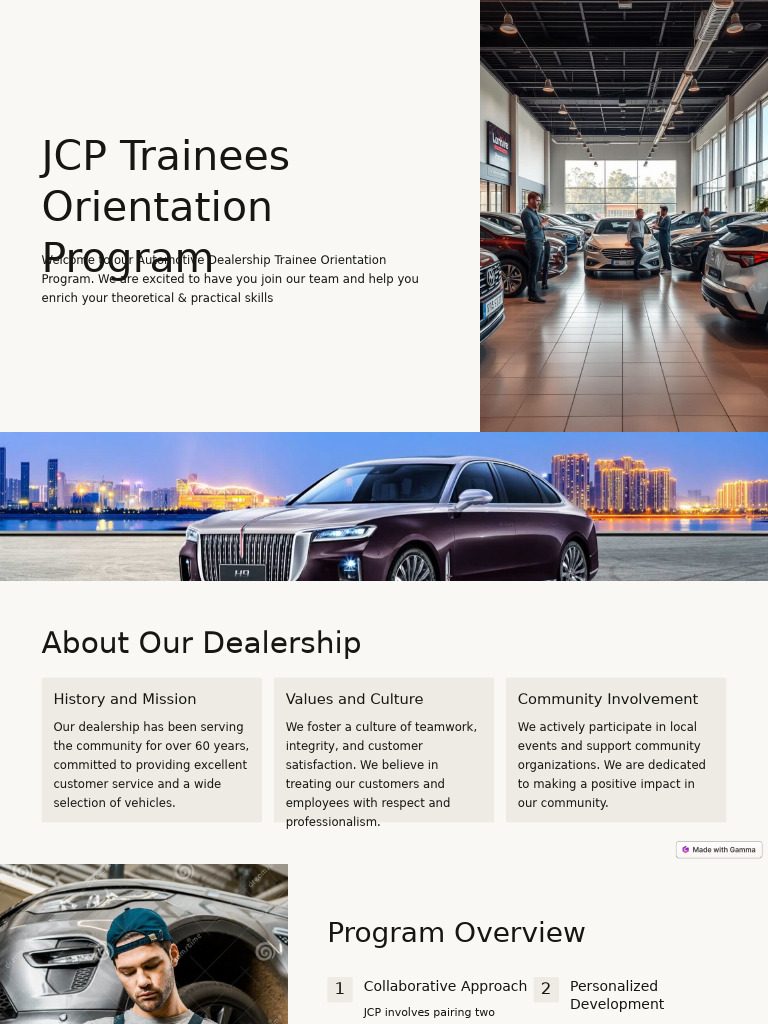 JCP Trainees Orientation Program | PDF