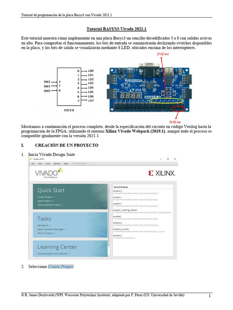 Mini Tutorial Basys3 v02 | PDF