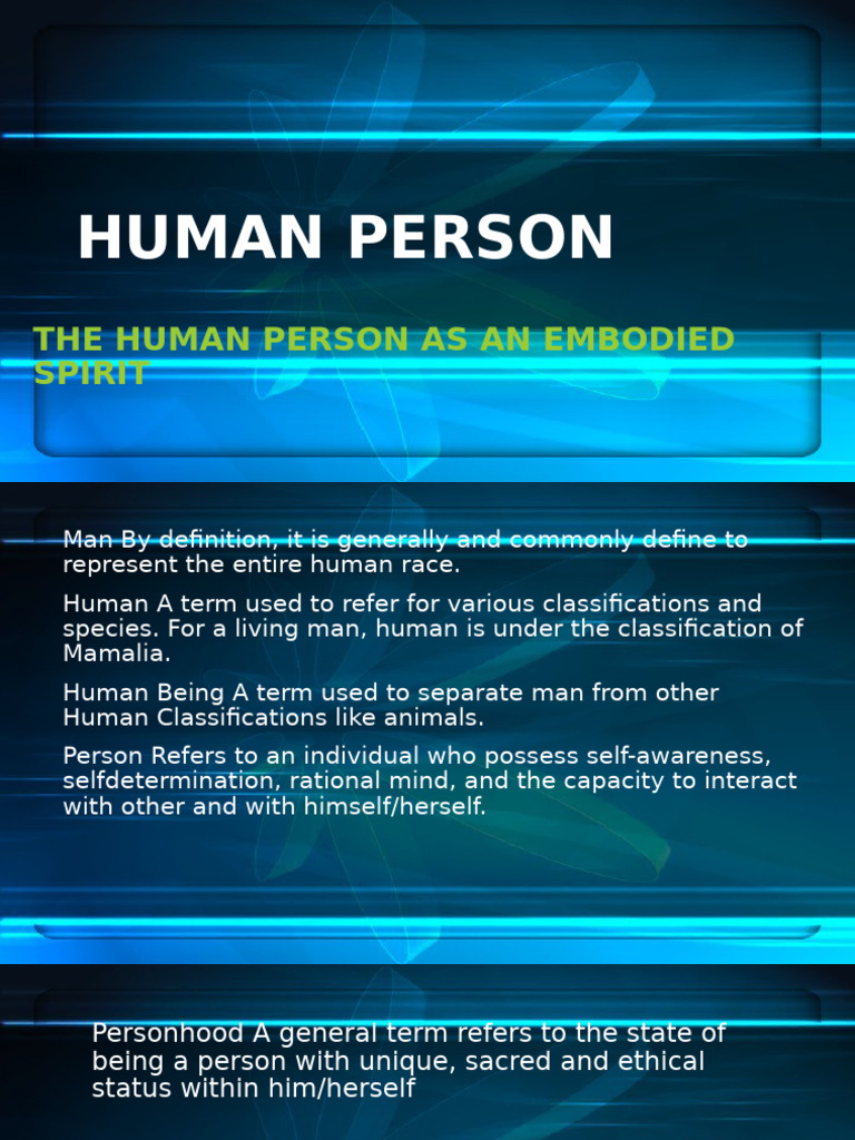 Human Person | PDF