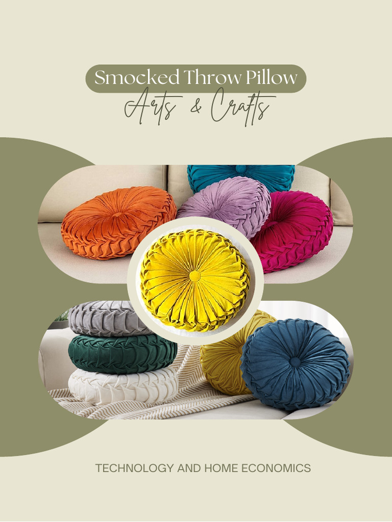 Smocked Throw Pillow Step Guide 1 | PDF