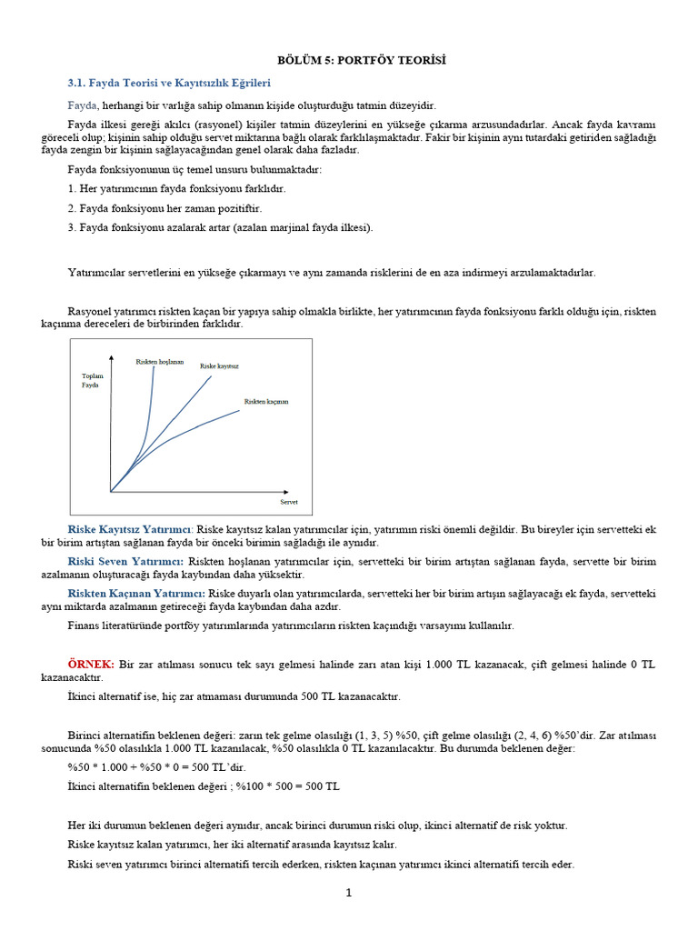 5 Portfoy Teorisi | PDF