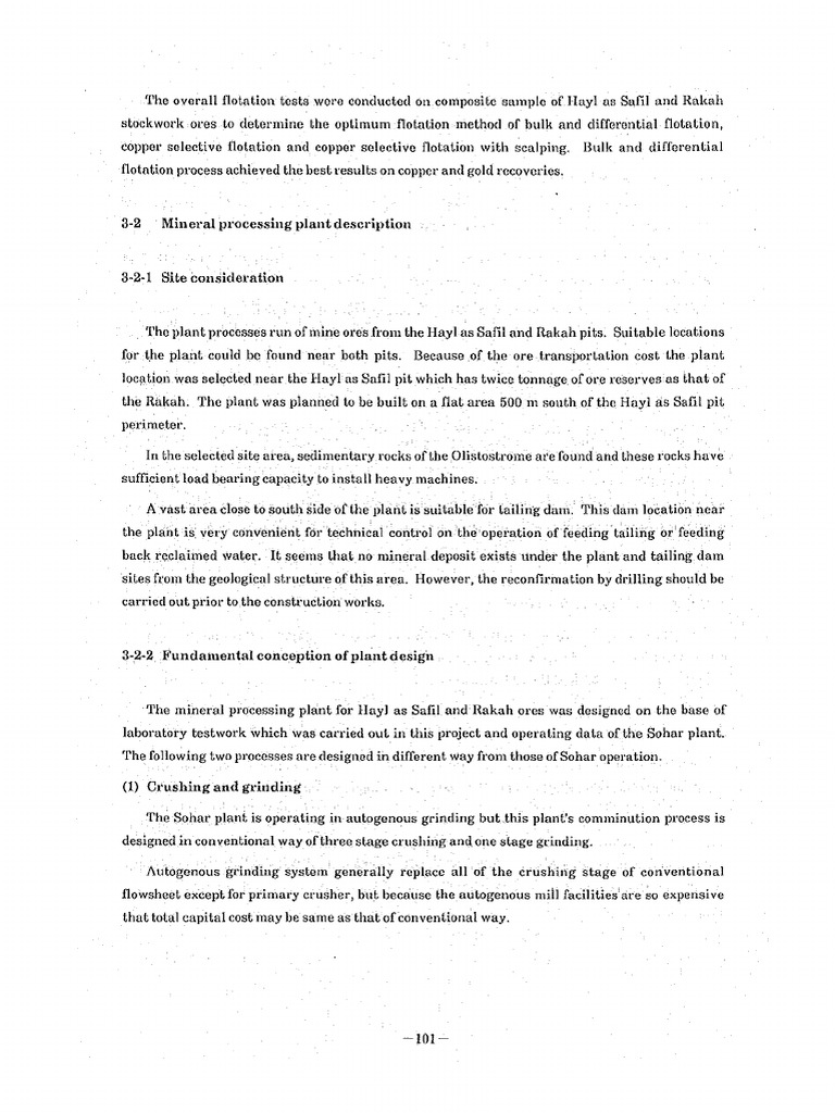 Mineral Processing Plant Description - Template | PDF