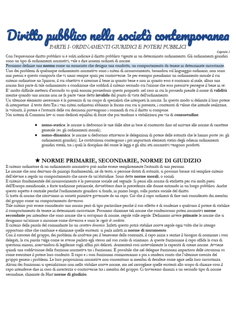 Diritto Pubblico | PDF