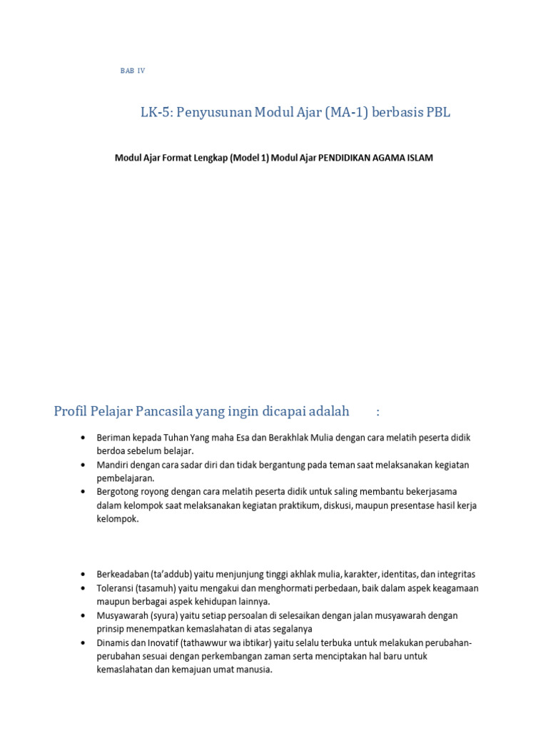 Lembar Kerja Fail PPL PBL | PDF