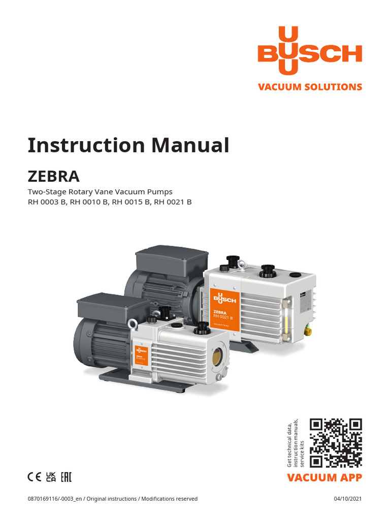 Instruction Manual ZEBRA RH 0003-0021 B - EN - en | PDF