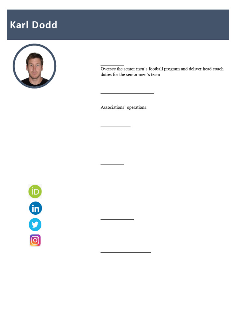 Karl Dodd - CV-3 | PDF