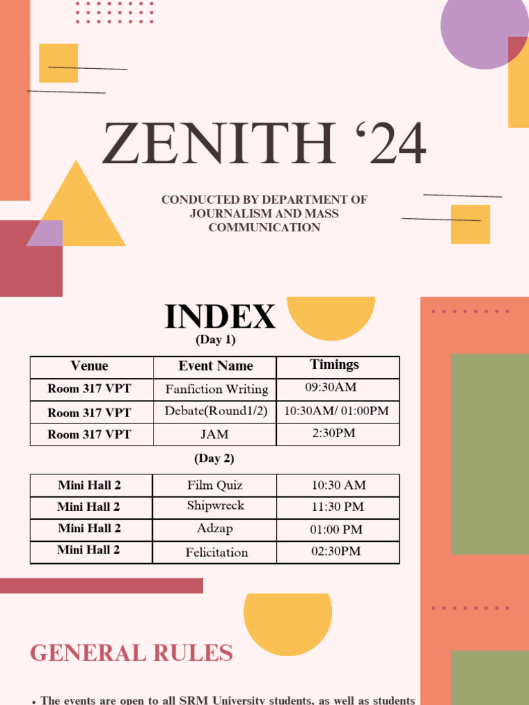 Zenith 01 | PDF