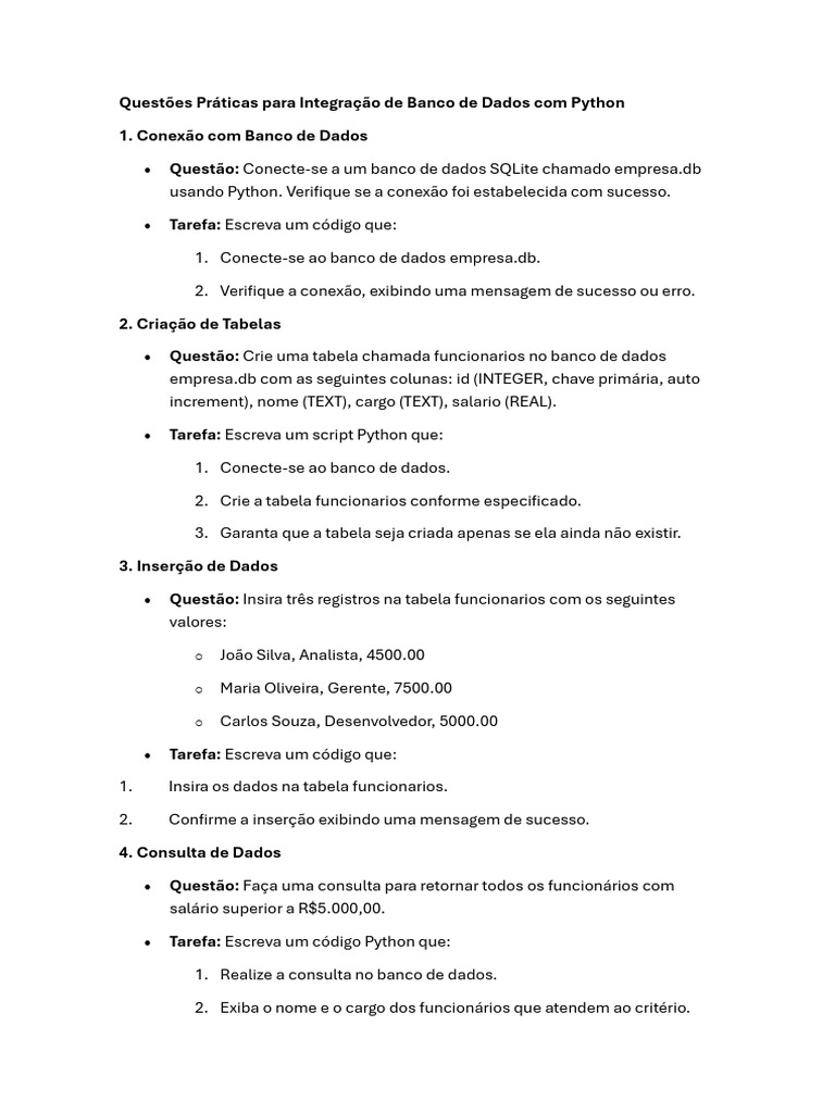 Lista BD01 | PDF