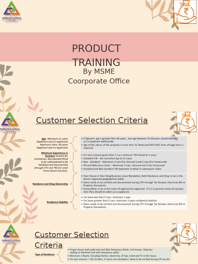Product Training | PDF