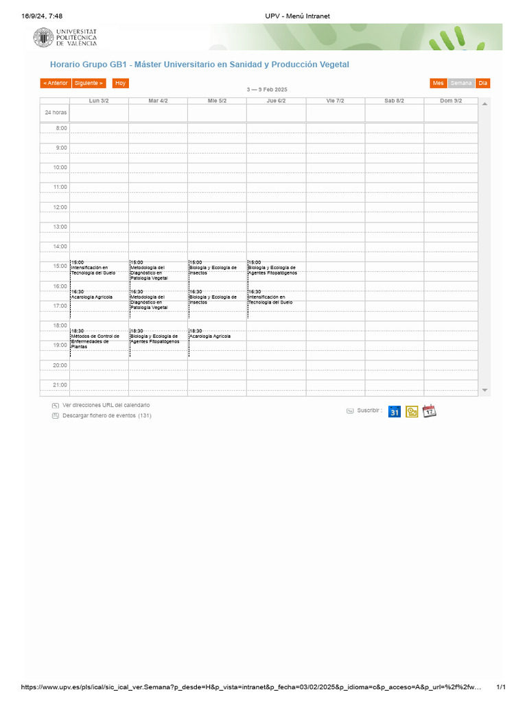 UPV - Menú Intranet Feb | PDF