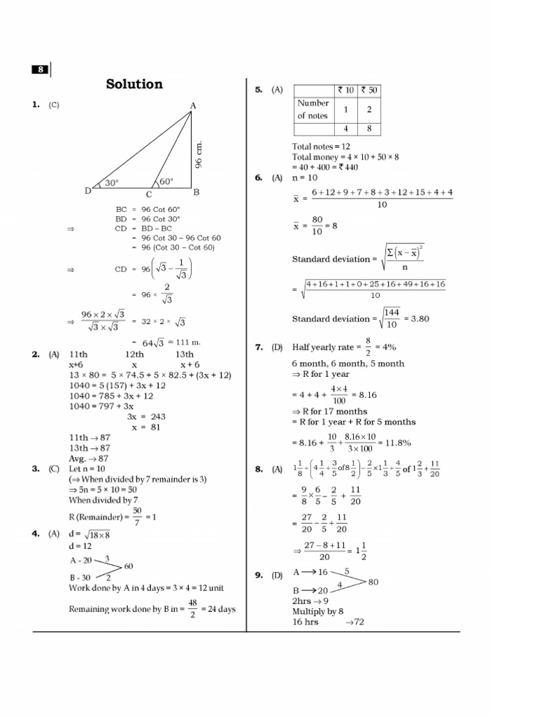 Solution Mains Full Length 01 - 10 - 24 | PDF