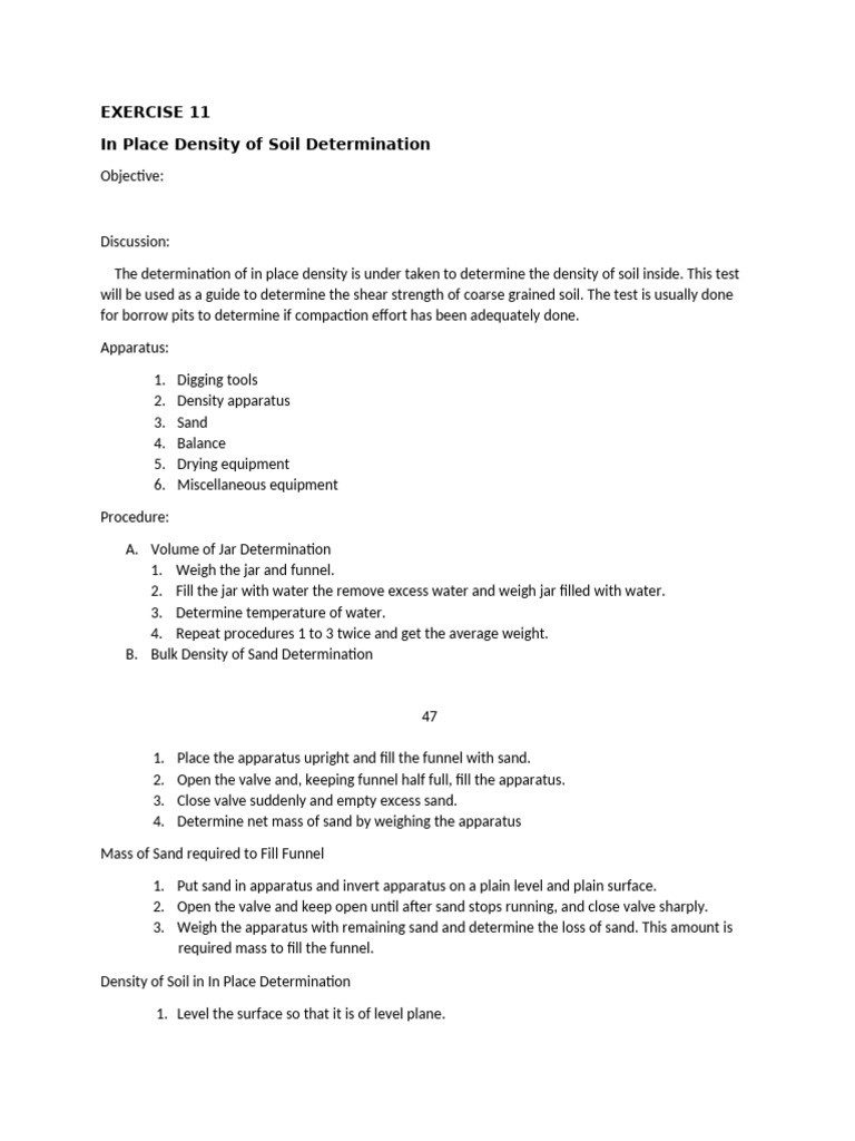 Soil - Mech EXERCISE 11 13 | PDF | Density | Soil