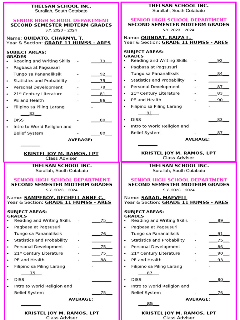 Card-Second Sem Midterm | PDF