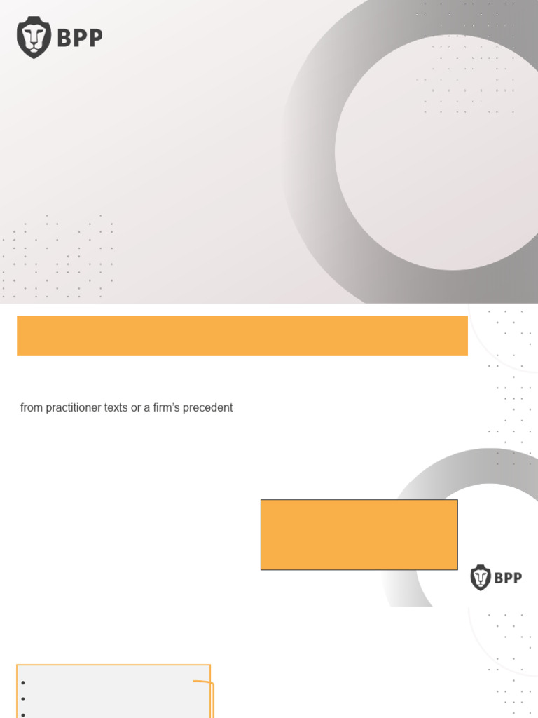 Drafting 1 - Non-Dispositive Clauses) | PDF