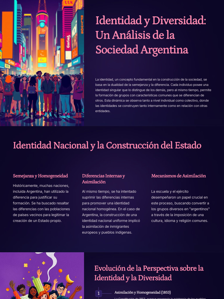 Clase. Identidad-y-Diversidad-Un-Analisis-de-la-Sociedad-Argentina | PDF