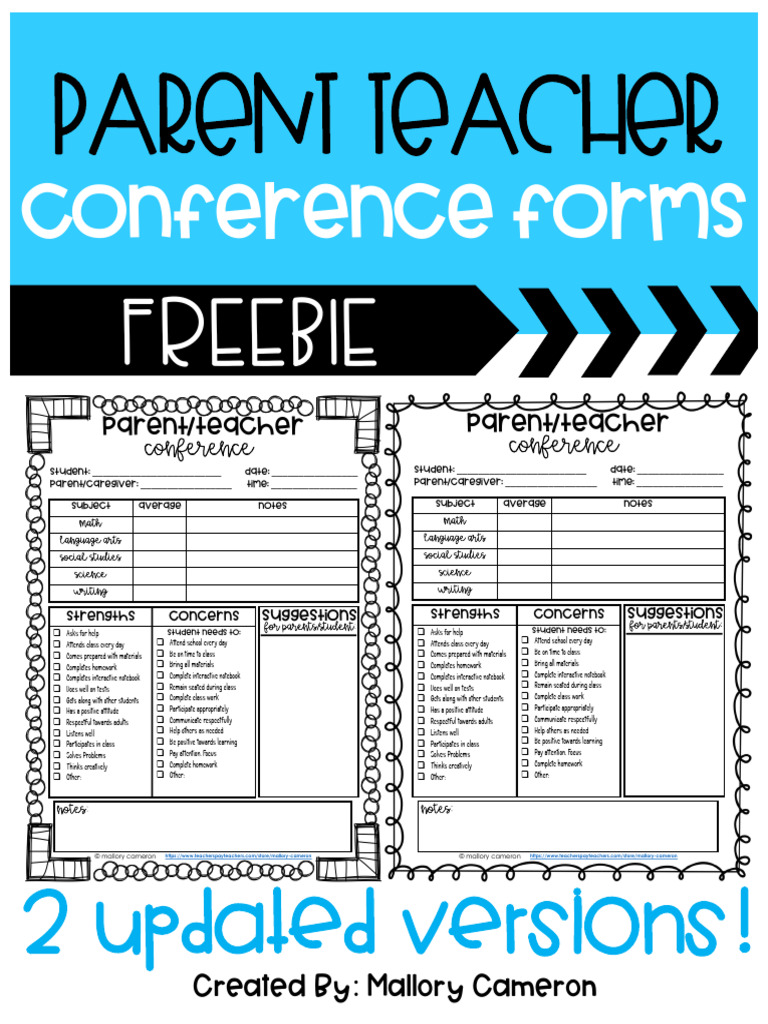 Freebie: Parent Teacher | PDF
