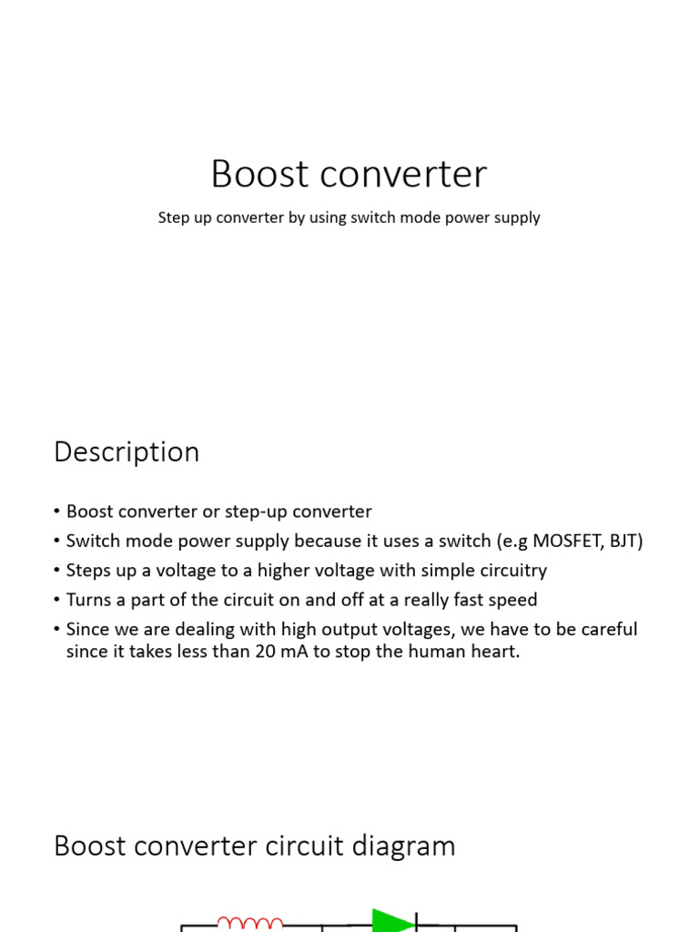Boost Converter | PDF