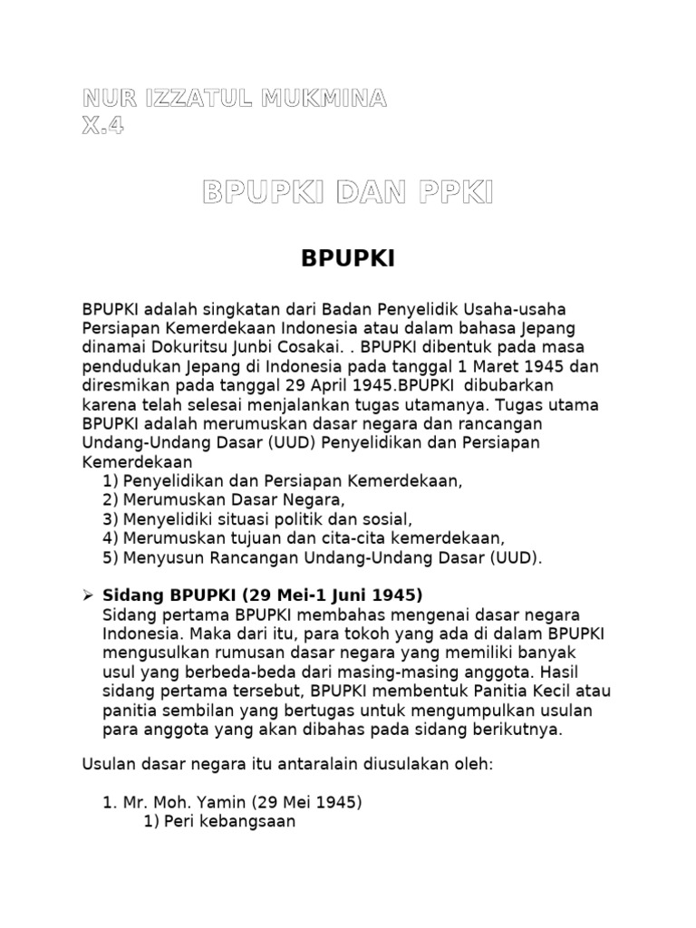 Bpupki Dan Ppki | PDF