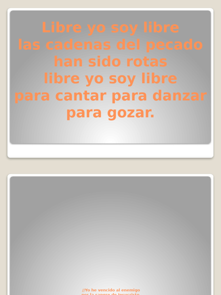 Libre, Yo Soy Libre (DO) | PDF