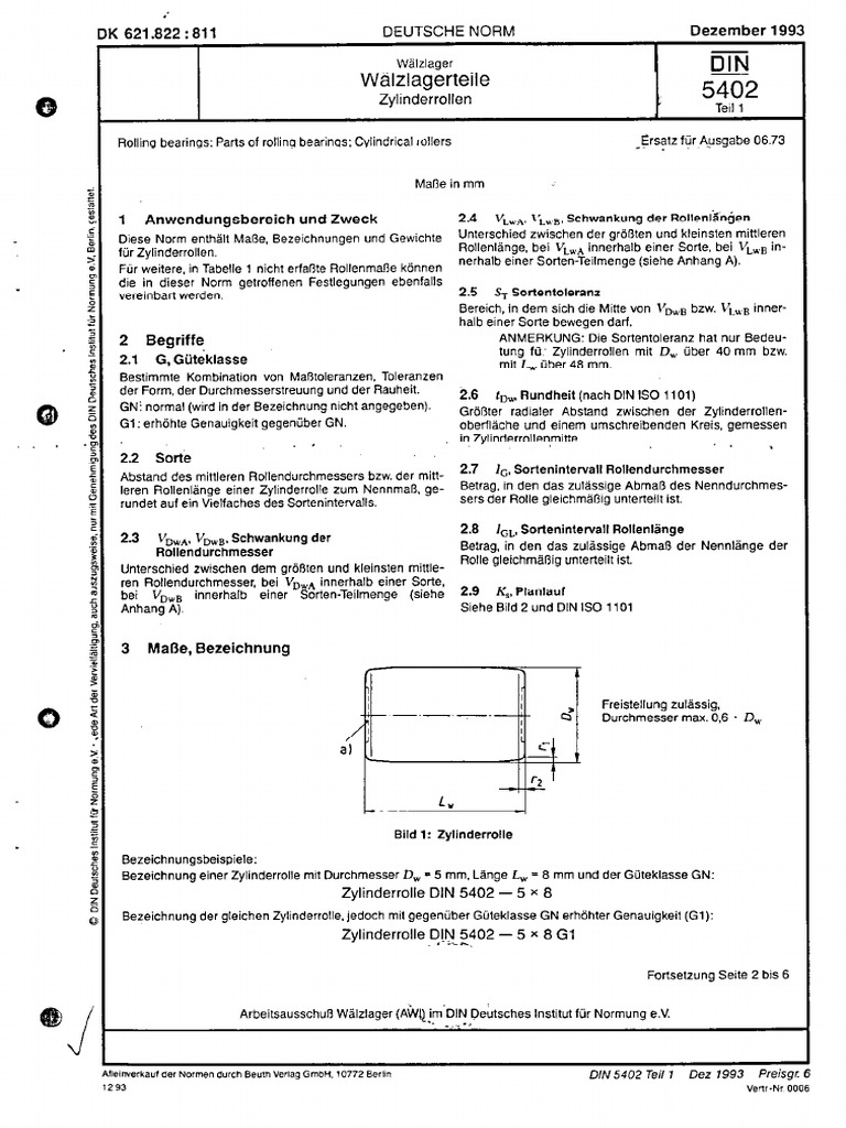 DIN 5402-1 Standard | PDF