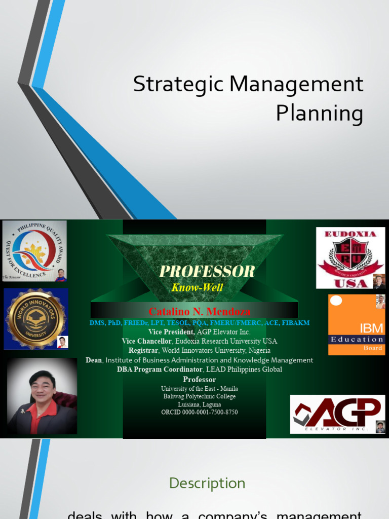 Strategic Management Planning Overview | PDF | Strategic Management ...