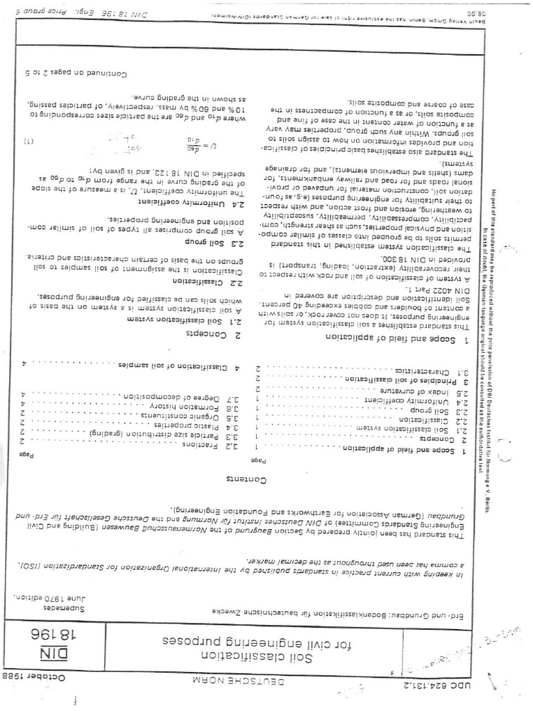 Din 18196 1988 | PDF