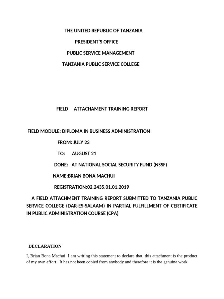 Report Magogoni...... | PDF