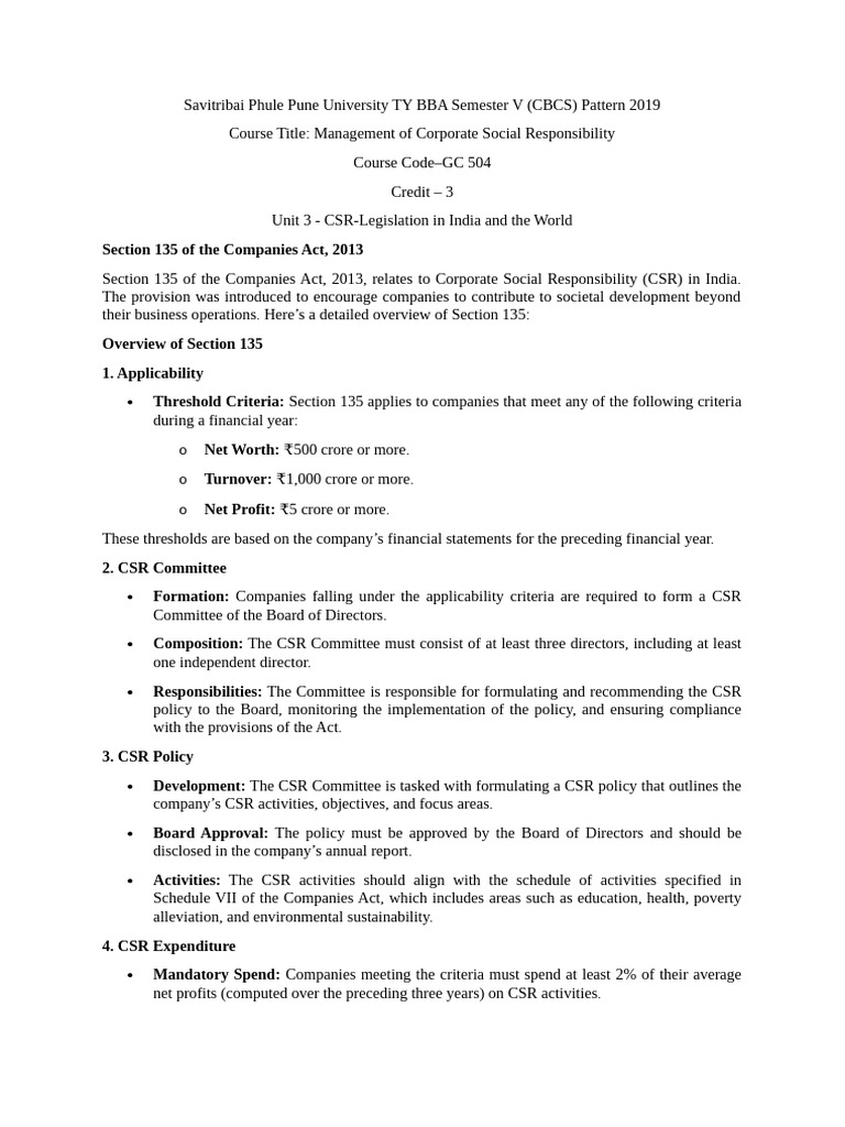 MCSR Unit 3 Notes | PDF