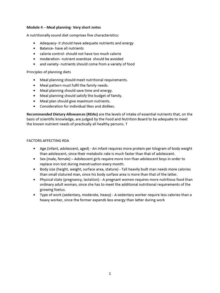 Module 4 Very Short Notes | PDF
