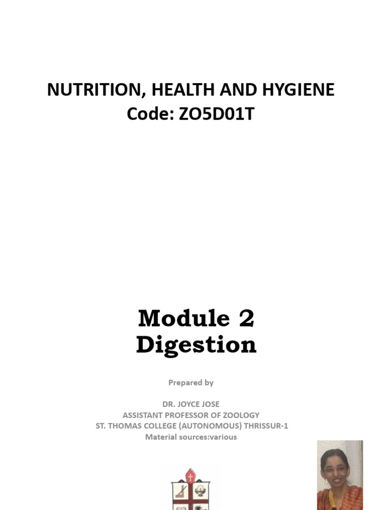 Digestion Notes Pdf