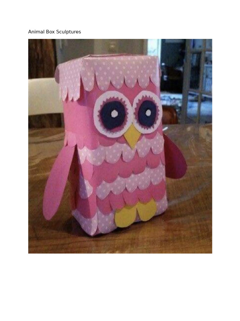 Animal Box Sculptures | PDF