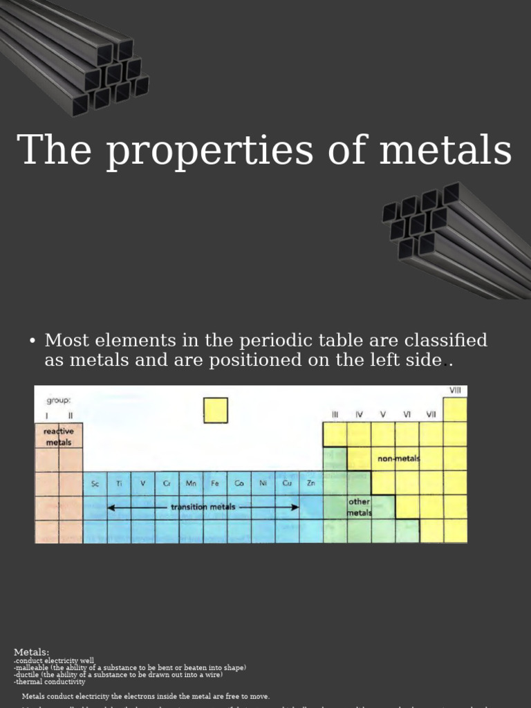 Properties of Metals | PDF